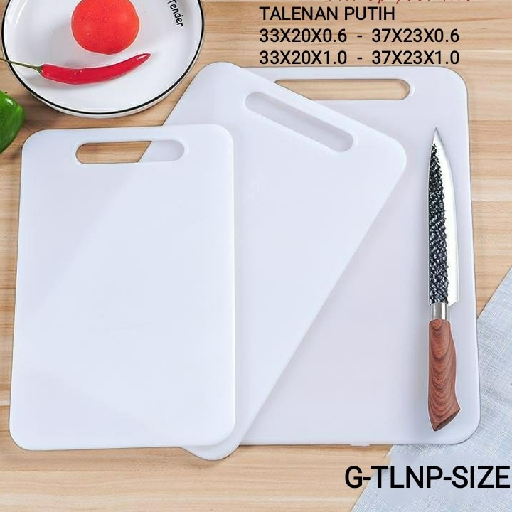Jual Talenan Plastik Tebal Chopping Board White | Shopee Indonesia