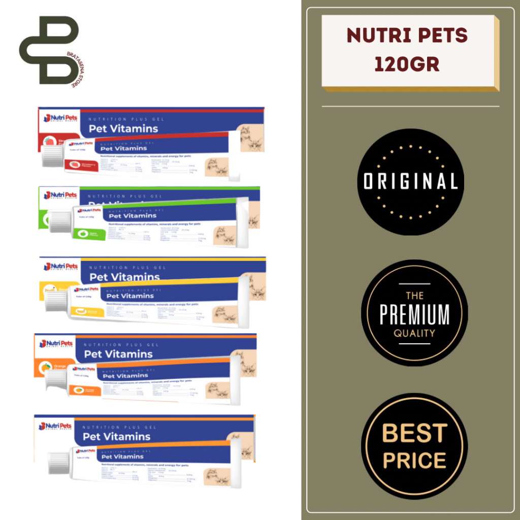 Jual NUTRI PETS NUTRITION PLUS GEL 120GR // VITAMIN KUCING ANJING NO ...