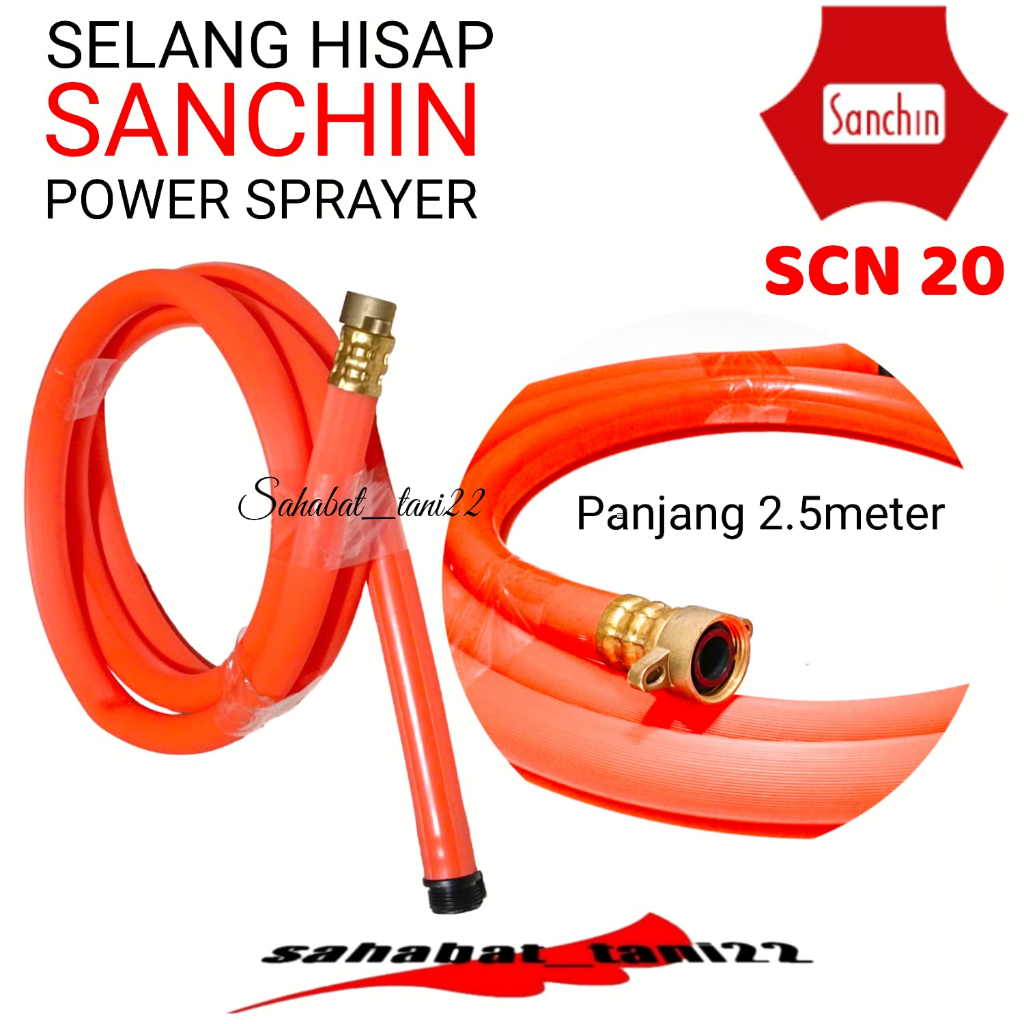 Jual Selang hisap sanchin SCN20 SCN30 selang sedot power sprayer suction hose mesin cuci steam ...