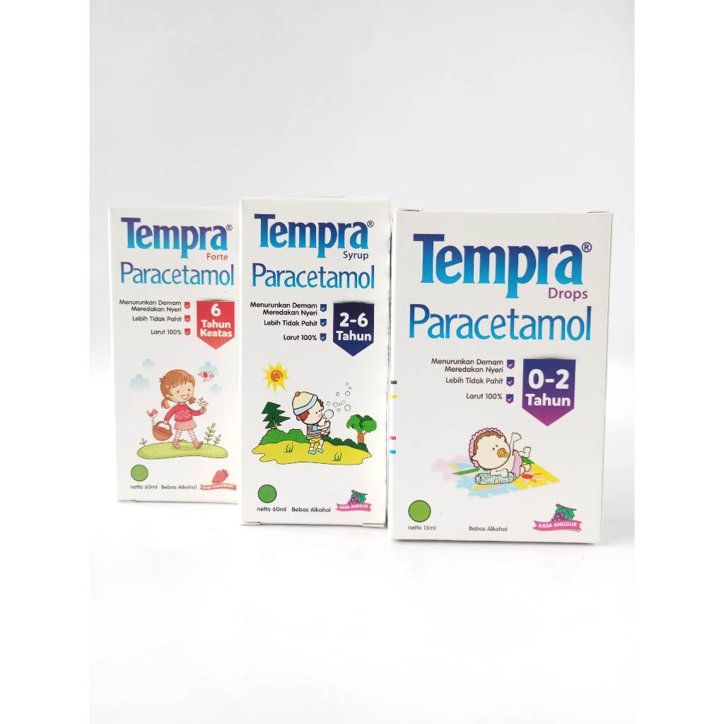 Jual TEMPRA PARACETAMOL SYRUP / FORTE / DROPS | Shopee Indonesia