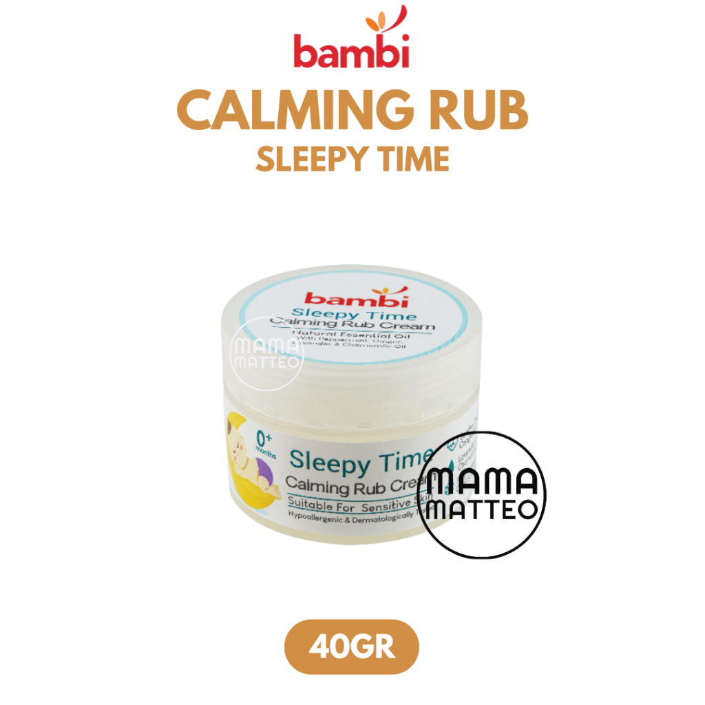 Jual BAMBI Baby Calming Rub Cream Sleepy Time 40gr / Krim Tidur Gejala ...