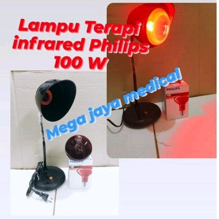Jual Lampu set terapi infrared dengan tiang+lampu 100 w philips ...