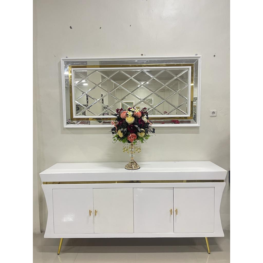 Jual BUFFET MODEL 2 SET KACA BAVEL | Shopee Indonesia