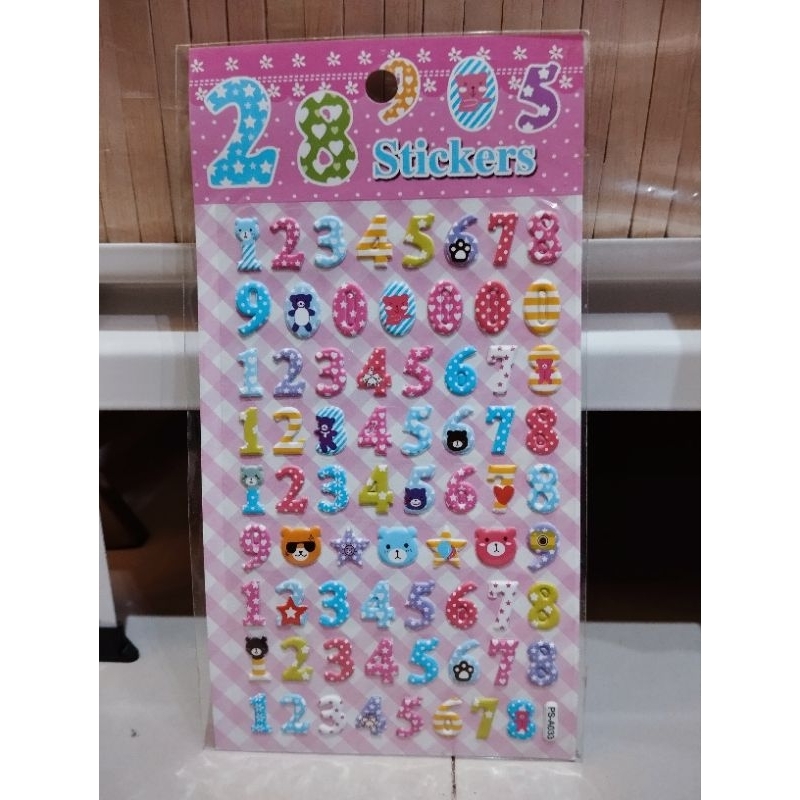 Jual Stiker / sticker angka / huruf | Shopee Indonesia