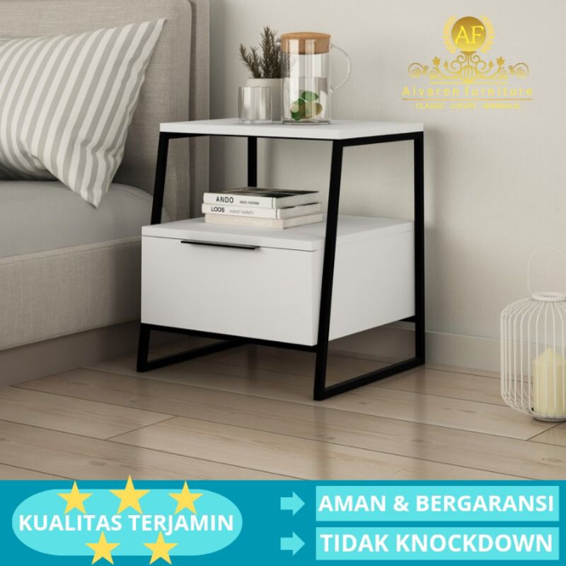 Jual Meja nakas besi minimalis meja table modern | Shopee Indonesia
