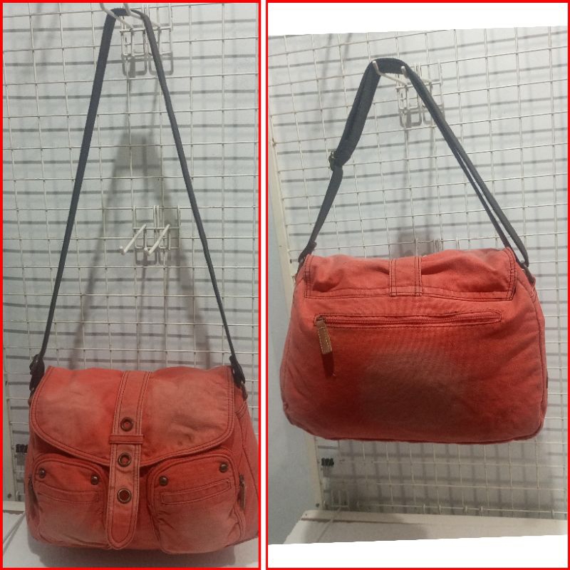 Jual Padini Authentics canvas messenger bag-preloved - alas11.5x36cm ...