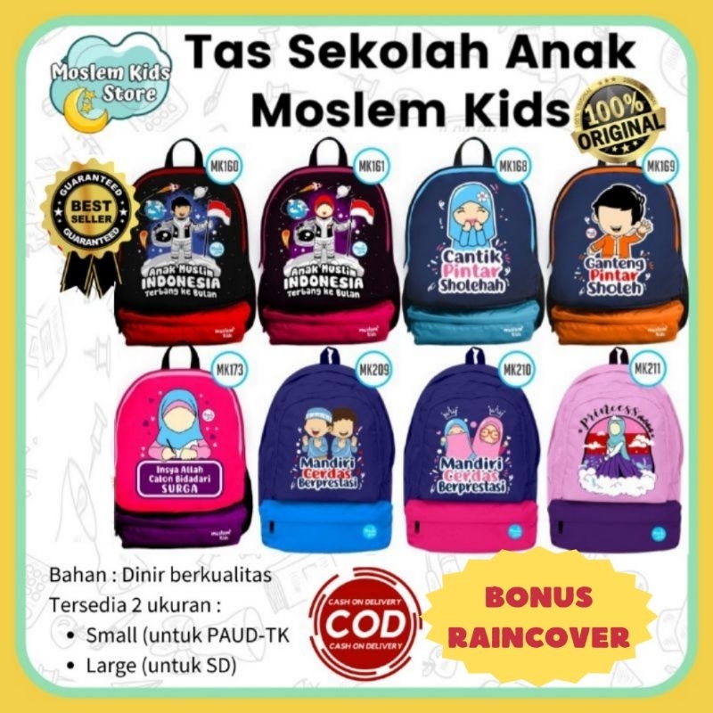 Jual Moslem Kids Tas Sekolah Anak Muslim Tas Anak Islami Tas Sekolah ...