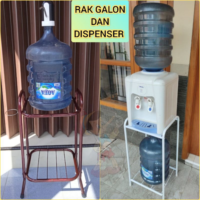 Jual RAK GALON DAN DISPENSER Bisa di pakai 2 fungsi sekaligus | Shopee ...