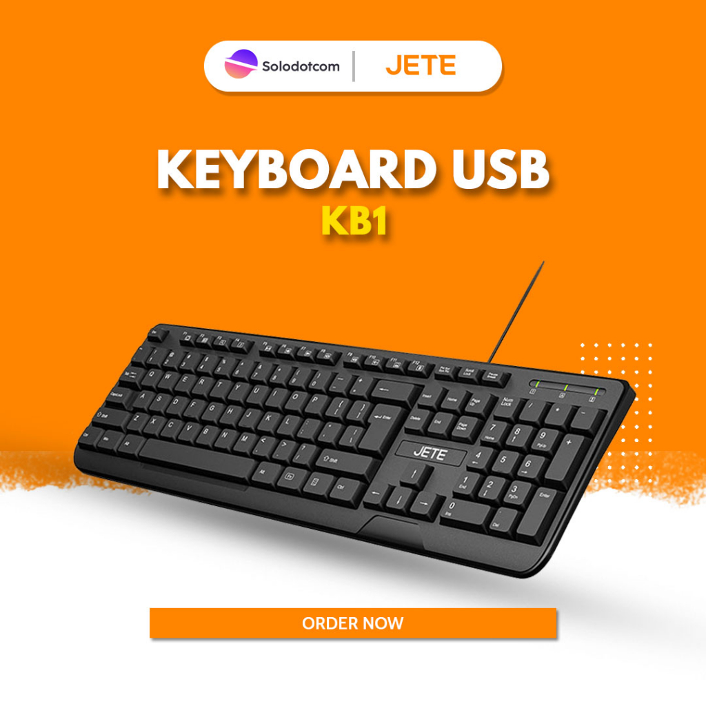 Jual Keyboard USB Slim JETE KB1 Silent Key Original | Shopee Indonesia