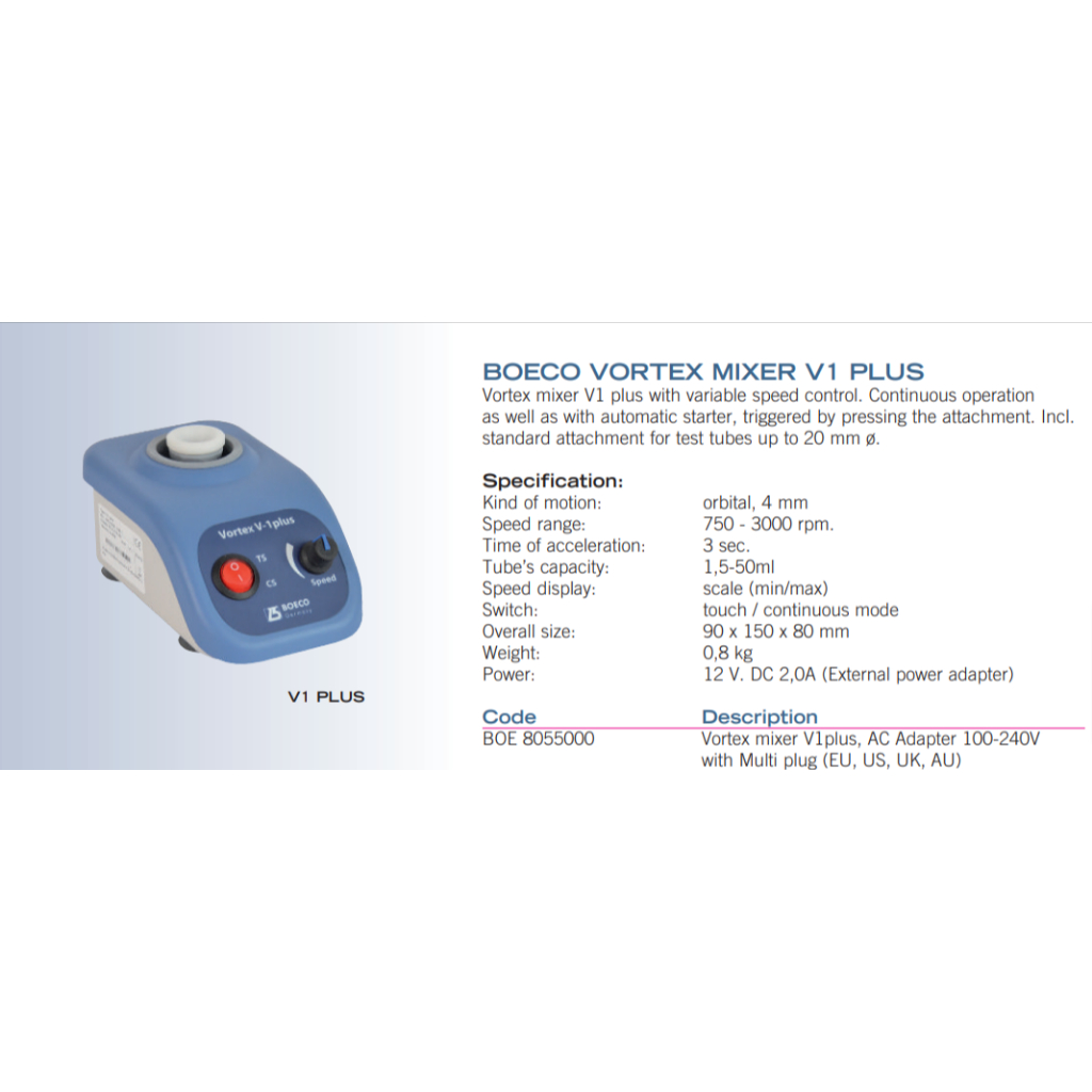 Jual Vortex Mixer merk BOECO Germany - Alat Lab untuk Mencampur ...