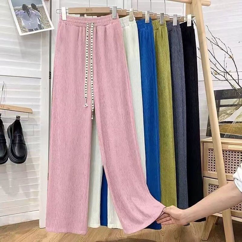 Jual UNINICE [COD] Es Sutra Longgar Lurus Santai Celana Serut Elastis ...