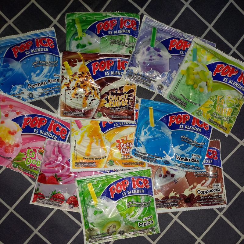 Jual Pop Ice Satuan Minuman Instan Berbagai Varian Rasa 25gr | Shopee ...