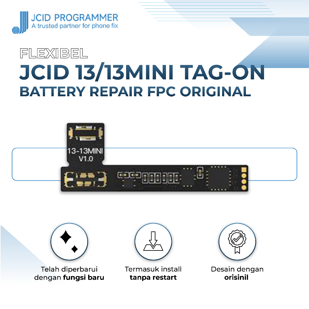 Jual FLEXIBLE JCID 13/13MINI TAG-ON BATTERY REPAIR FPC ORIGINAL ...