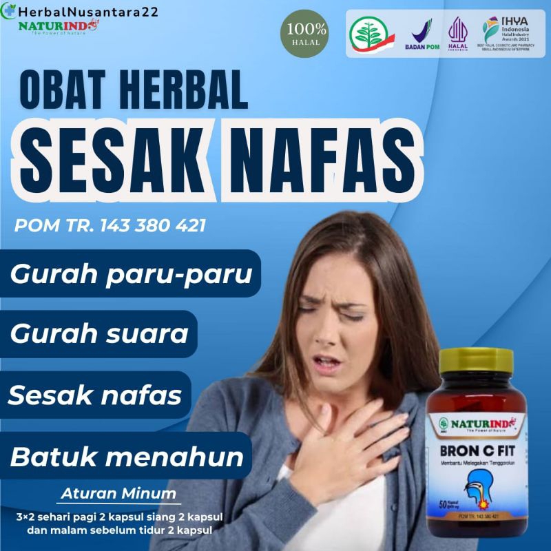 Jual Obat Sesak Nafas Batuk Berdahak Asma Gurah Suara Paru Herbal Ampuh ...