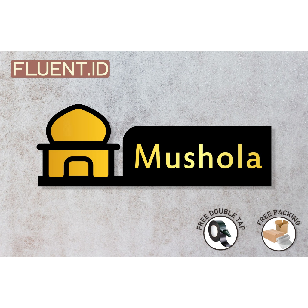 Jual Akrilik Musholla Minimalis | Sign Papan Nama Mushola | Shopee ...