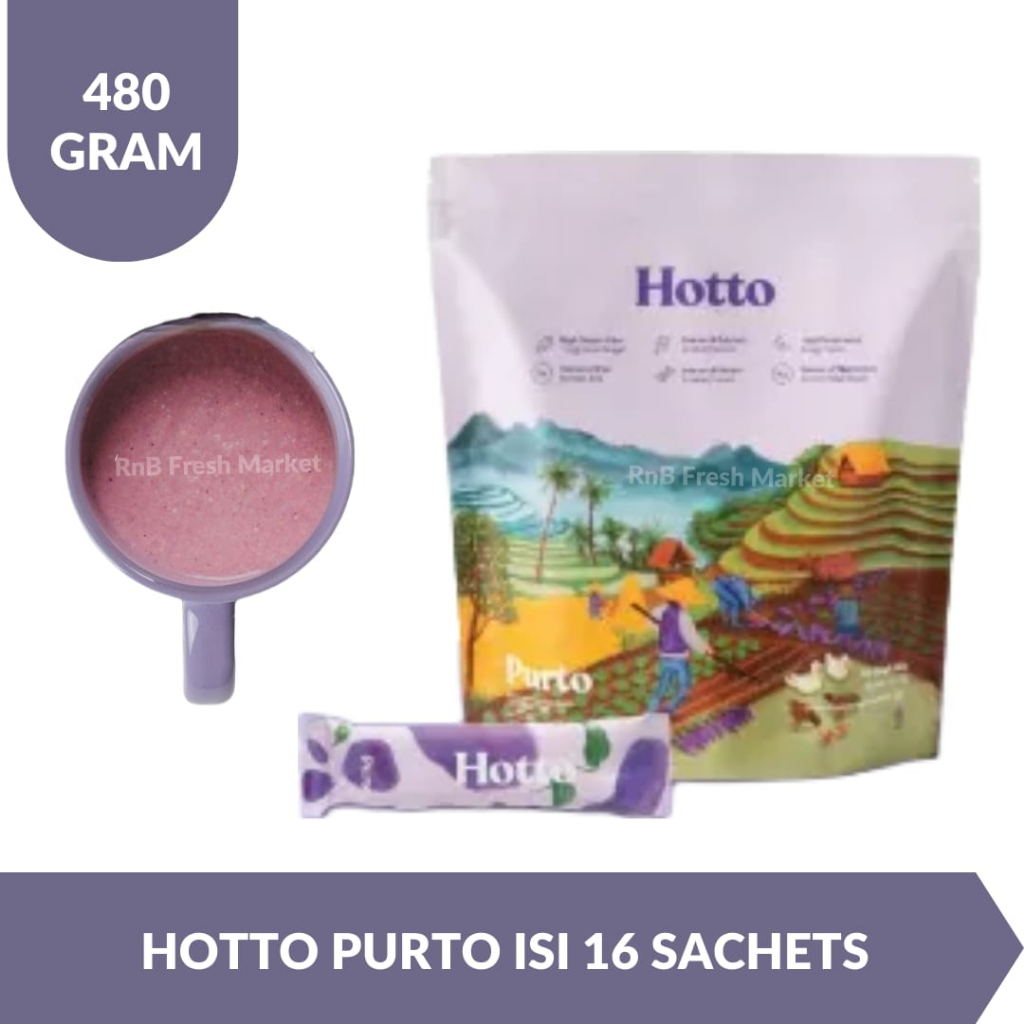 Jual Hotto Purto 1 Pack Isi 16 Sachets 480 Gram | Shopee Indonesia