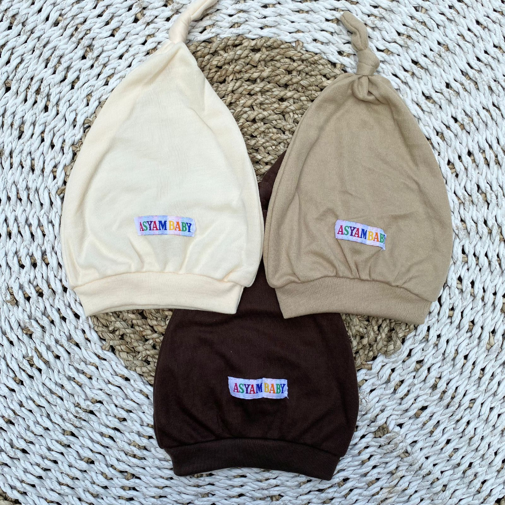 Jual 3 PCS Kupluk Bayi Topi Bayi Pelindung Kepala Bayi DNW BABY ...