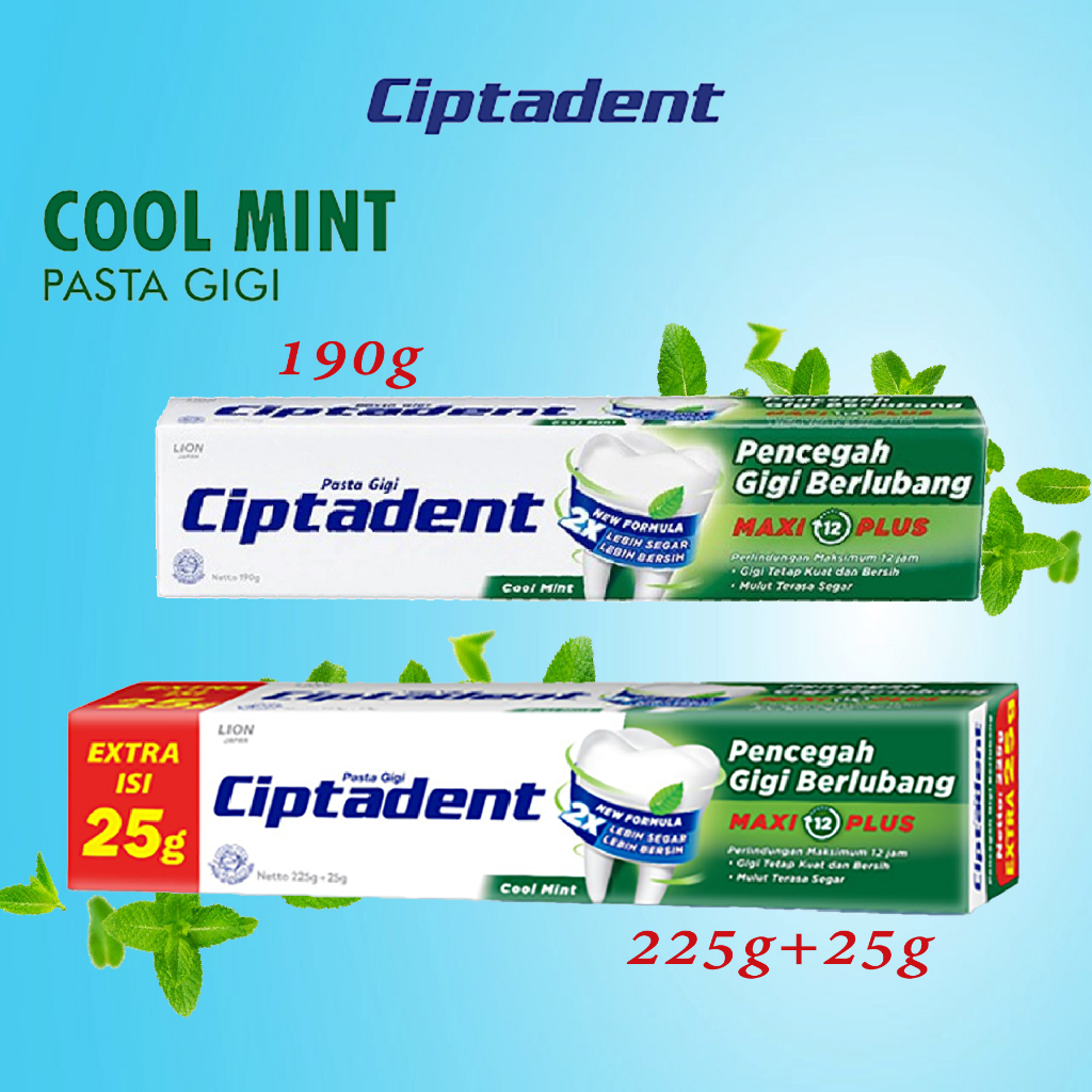 Jual Ciptadent Cool Mint Pasta Gigi Dewasa - Toothpaste Tube | Shopee ...