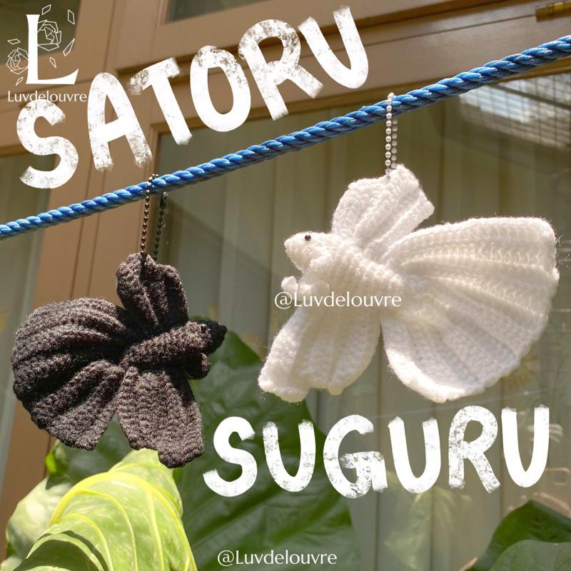 Jual JUJUTSU KAISEN SATOSUGU SATORU SUGURU FISH CROCHET KEYCHAIN ...