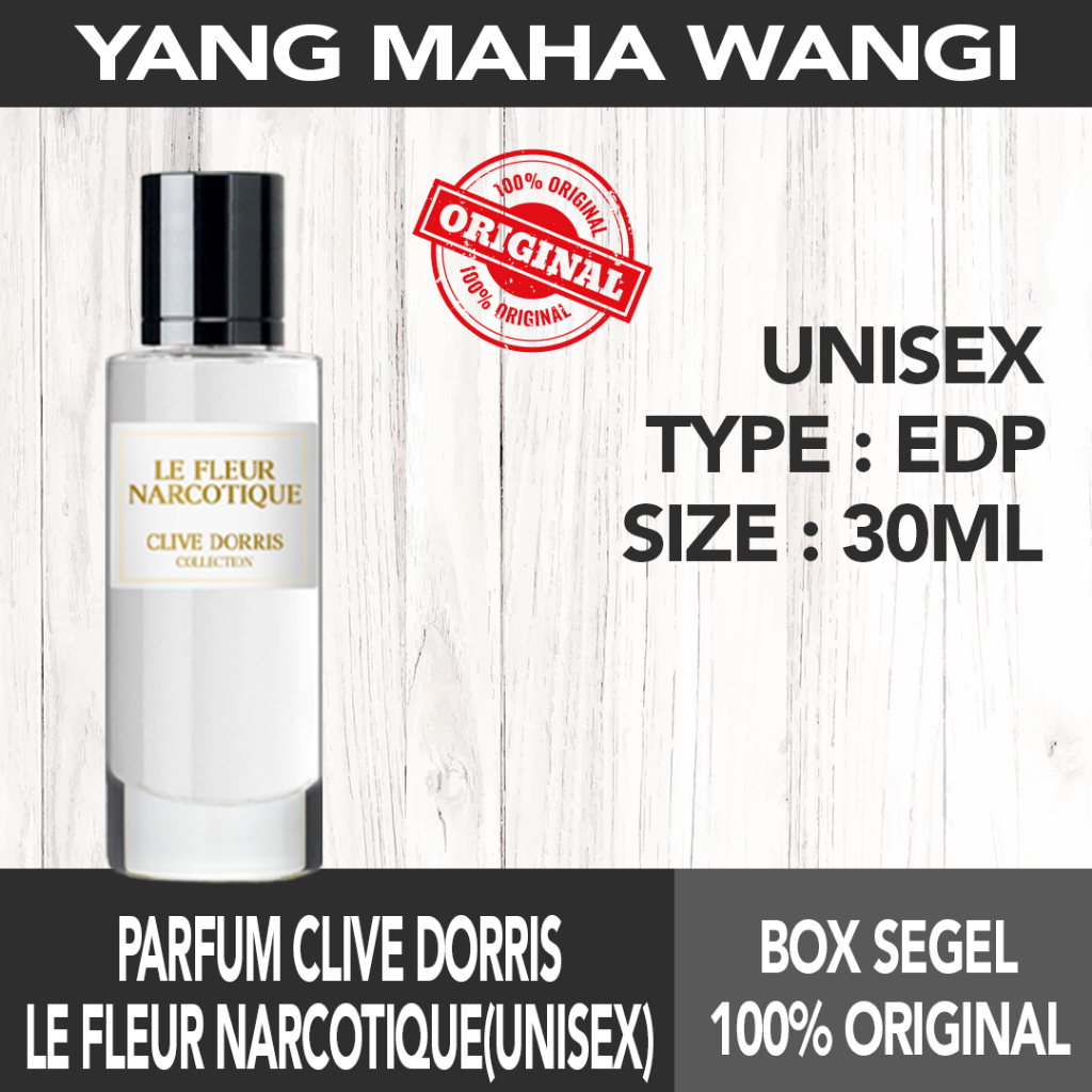 Jual PARFUM ORIGINAL FRAGRANCE WORLD CLIVE DORIS FOR UNISEX 30ML (BOX ...