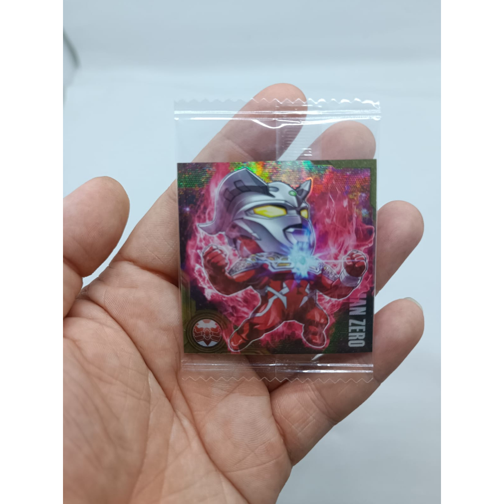Jual Ultraman Zero Secret Rare Wafer Sticker Bandai - Figure Orb Model ...