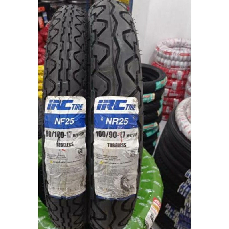 Jual BAN IRC Tubeless 100/90-17 NR25 Bonus Pentil | Shopee Indonesia