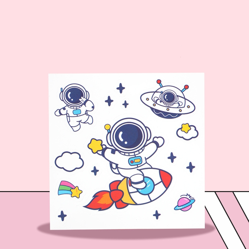 Jual VOOVA Set Stiker Motif Kartun Lucu Untuk Dekorasi Buku Catatan ...