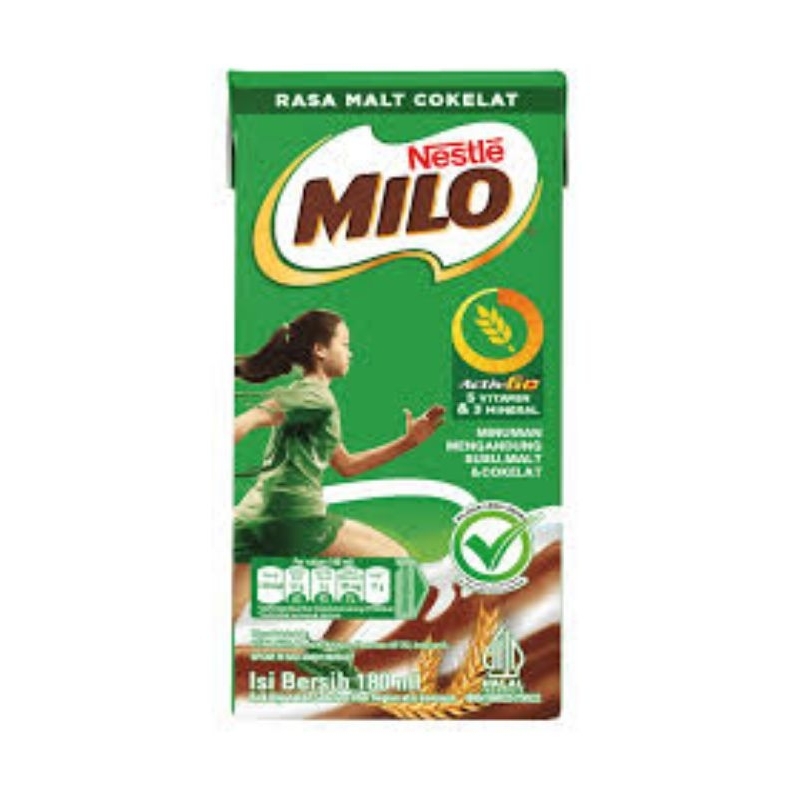 Jual MILO ACTIV GO UHT susu coklat 180ml set 3pcs | Shopee Indonesia