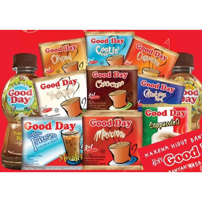 Jual KOPI GOOD DAY cappucino Renceng (10pcs) moccacino carrebian coolin ...