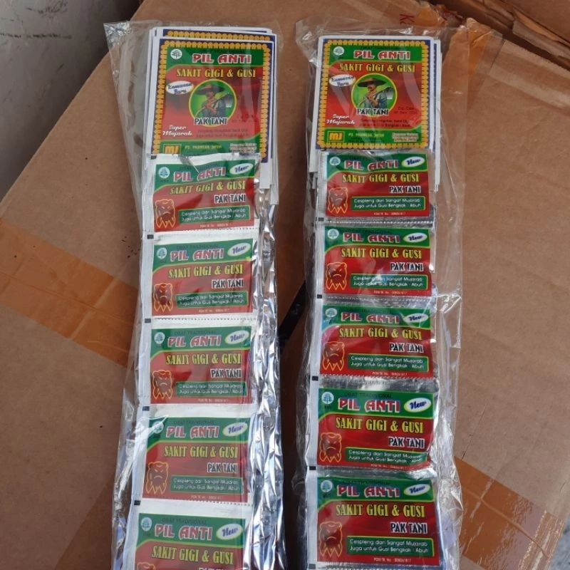 Jual Pil Sakit Gigi Pak Tani Original | Shopee Indonesia
