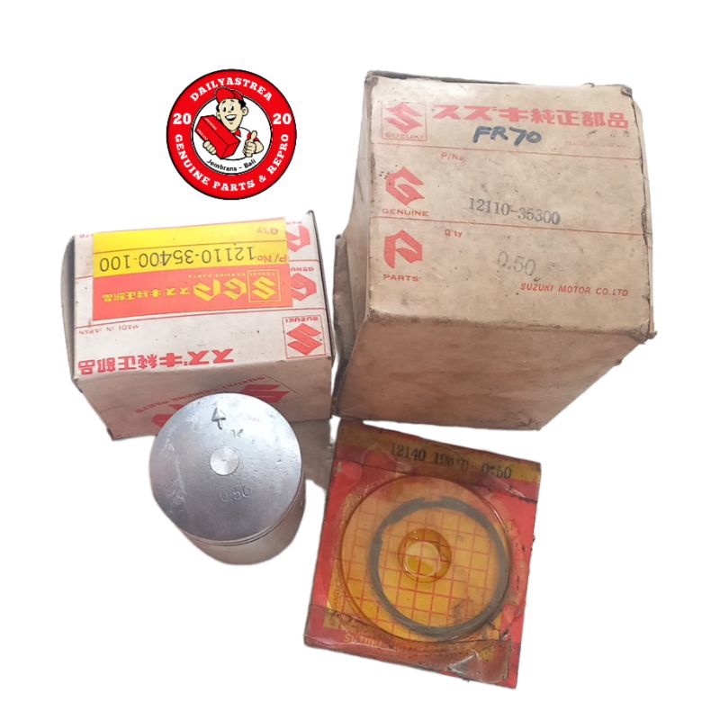 Jual Piston Seker Seher Os Oversize 50 Suzuki Family FR70 FR 70 Original Japan 12110-35300 ...