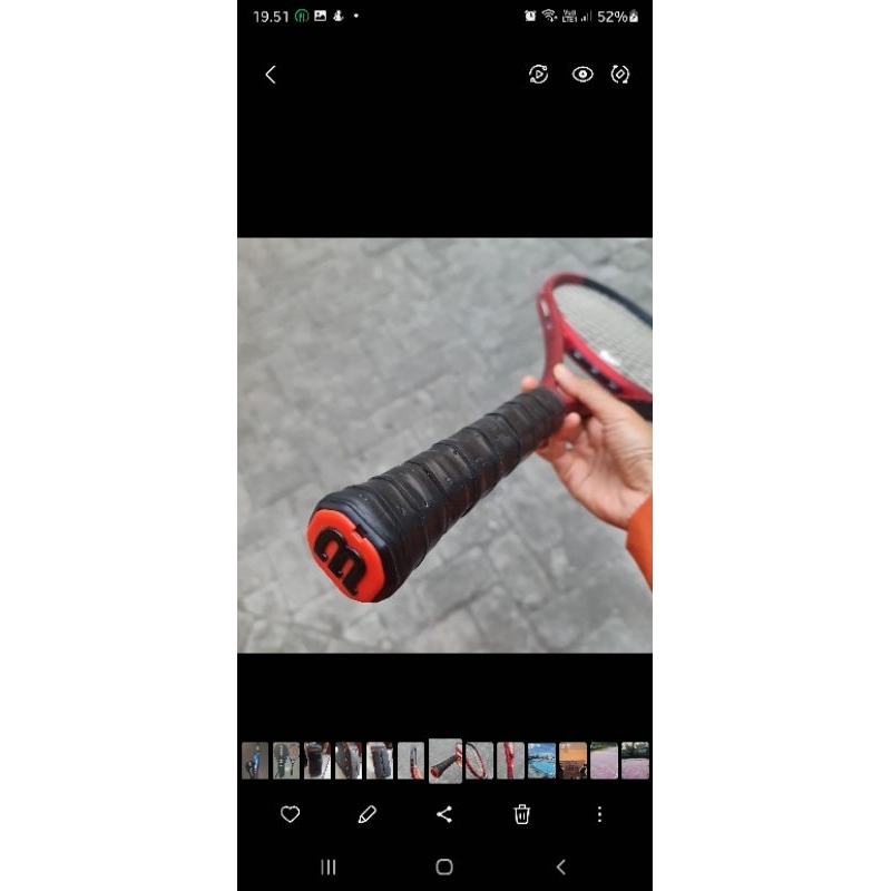 Jual Raket tenis wilson clash 100l v2 second | Shopee Indonesia