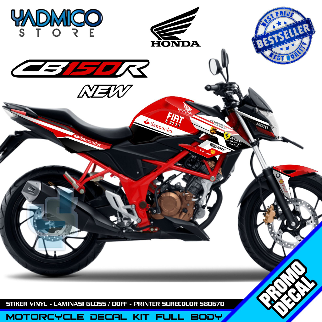 Jual Decal CB 150R New 2019 Full Body - Stiker Motor CB150R New Full ...
