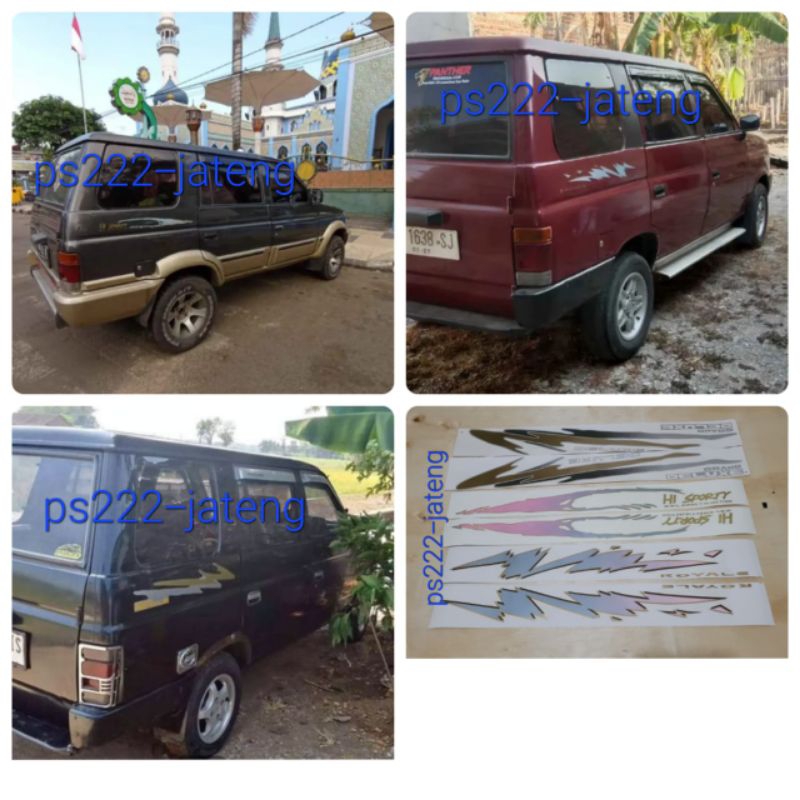 Jual sticker stiker list body panther hi sporty/ stiker panther royale ...