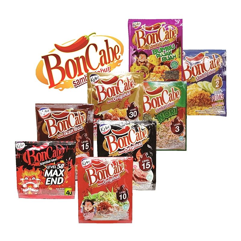 Jual BonCabe Sambal Tabur SACHET - PAKET 6 pcs - KOBE BON CABE | Shopee ...
