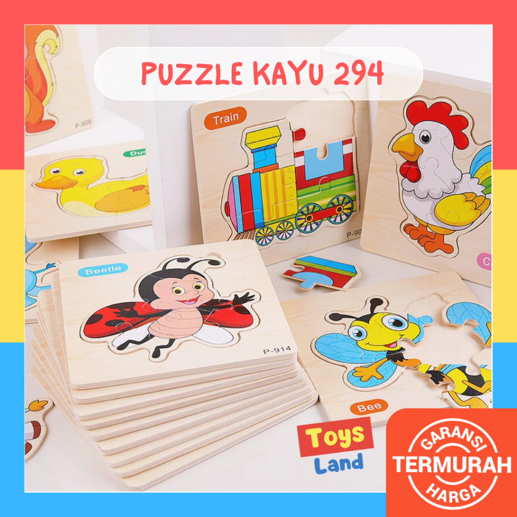 Jual Puzzle Kayu 2D 294 Wooden Puzzle Mini Puzzle Kayu Mainan Puzzle ...