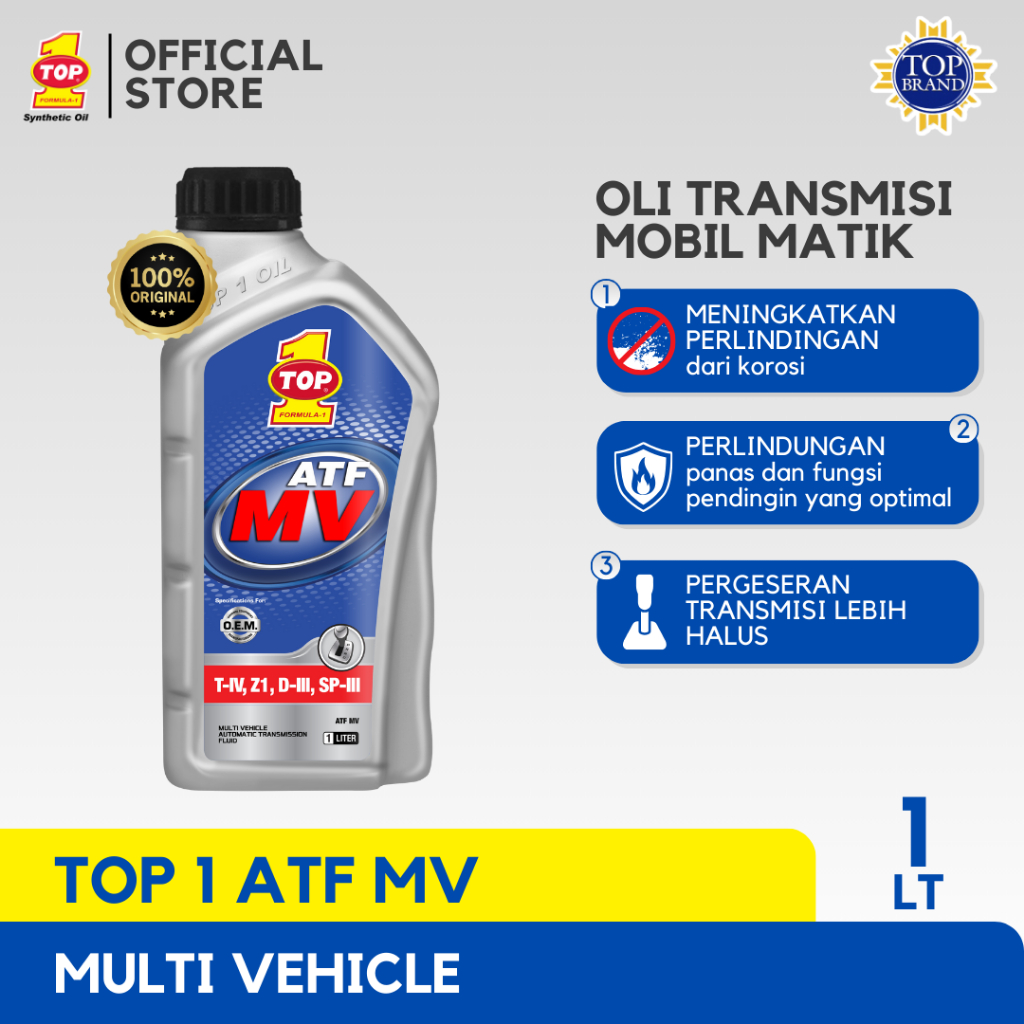 Jual Oli Transmisi Matik ATF MULTI VEHICLE (MV) 1L - Grand Max - Alphard | Shopee Indonesia