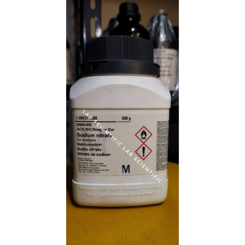Jual Sodium nitrate (NaNO3) for analysis, 500 Gr, MERCK, 106537 ...