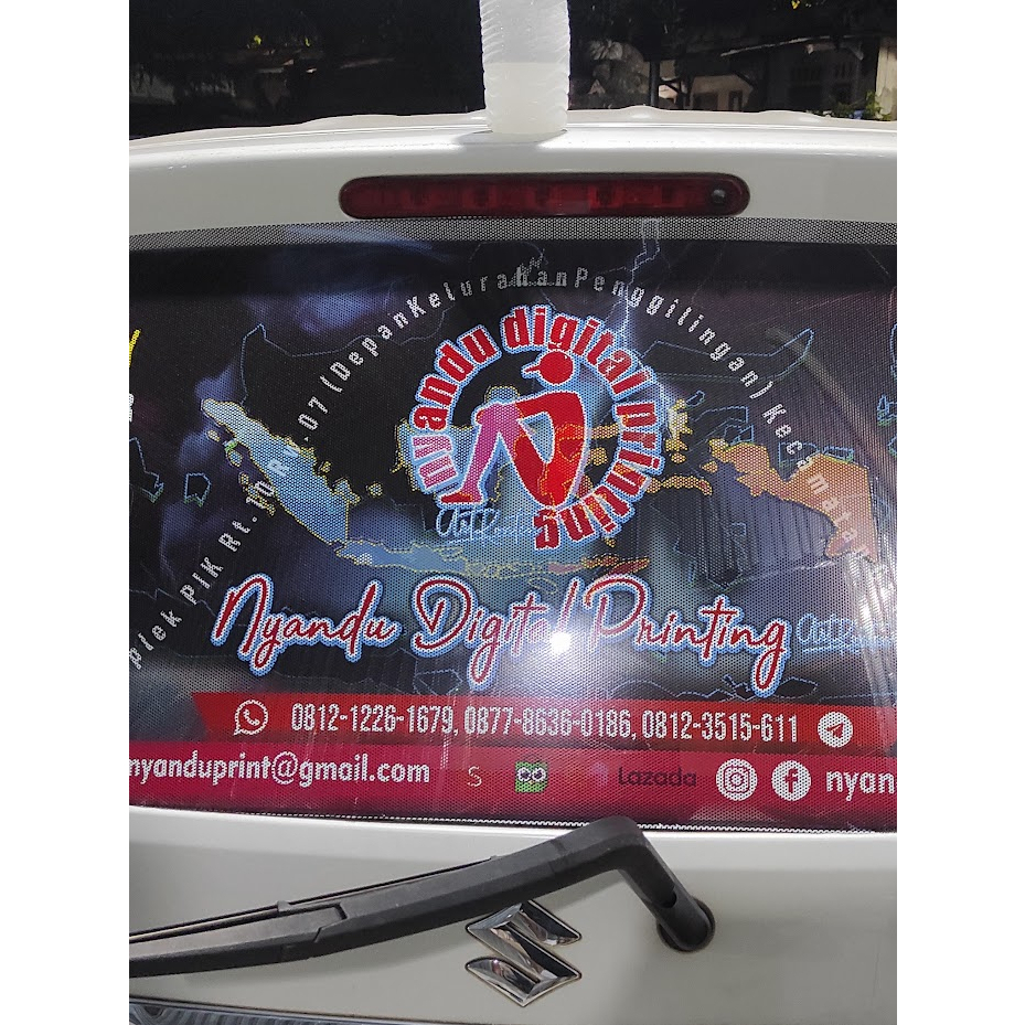 Jual CETAK STICKER ONE WAY BEBAS REQUEST DESIGN | Shopee Indonesia