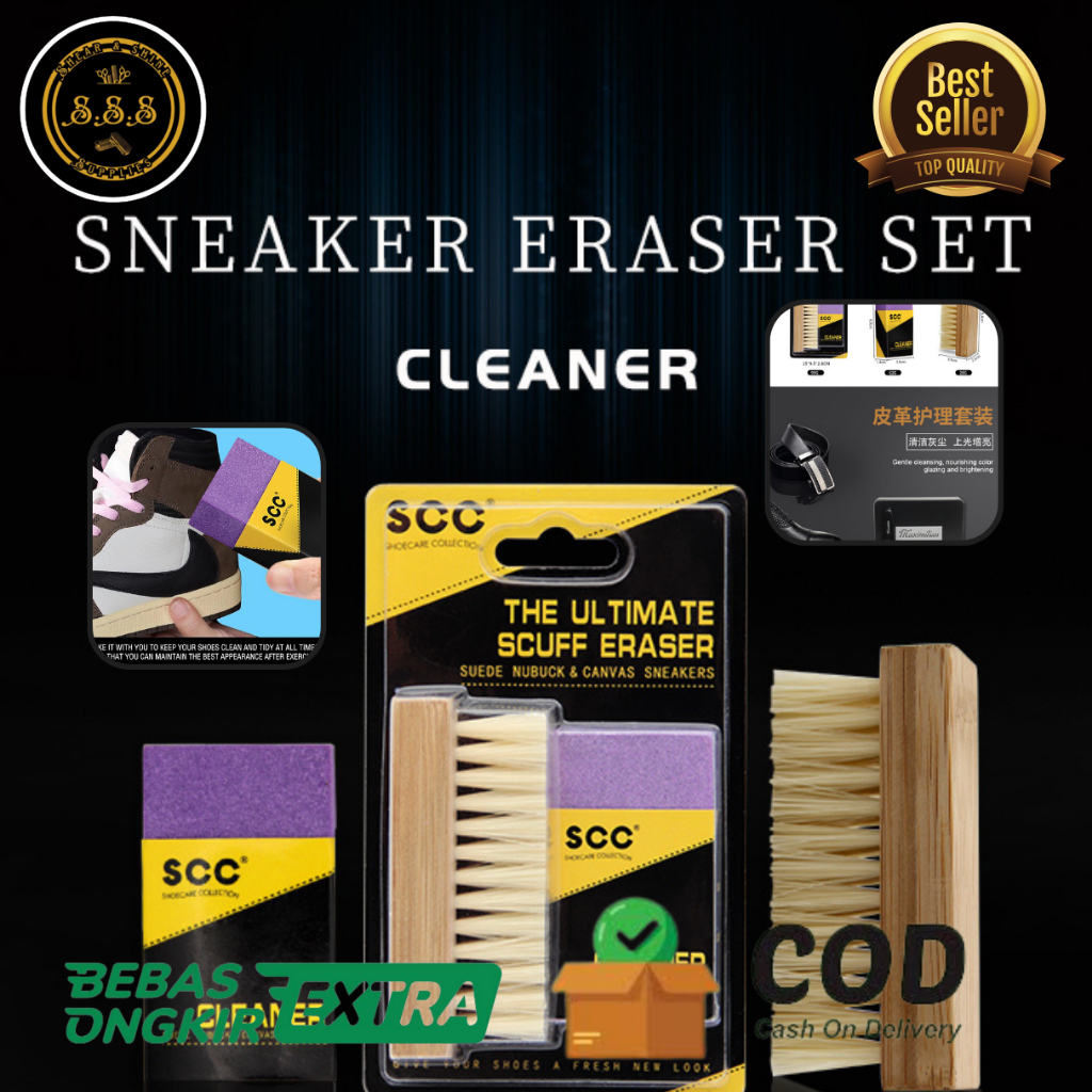 Jual Suede Nubuck Eraser Cleaner Plus Sikat Pembersih Sepatu Penghilang ...
