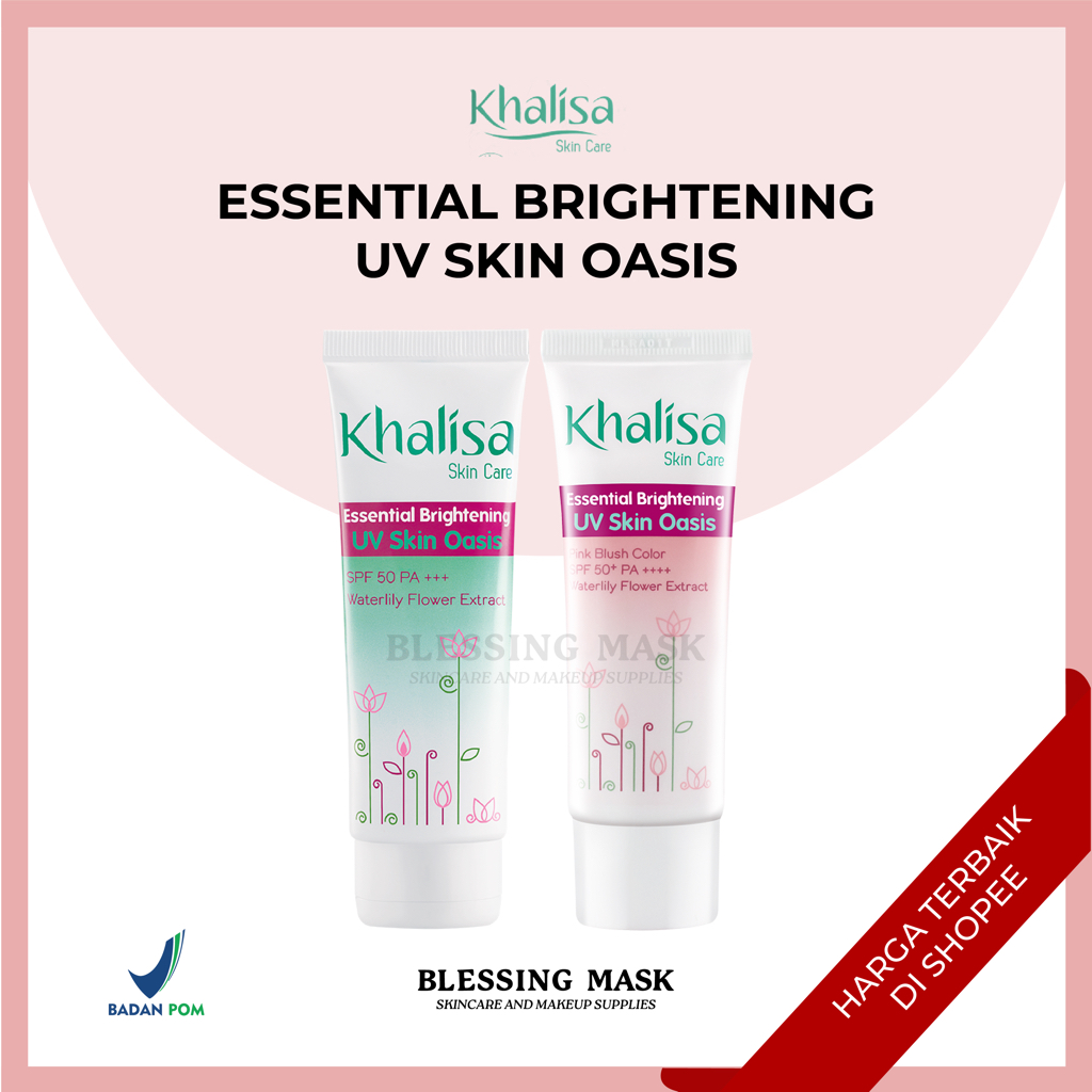 Jual Khalisa Essential Brightening UV Skin Oasis 40gr | Sunscreen ...