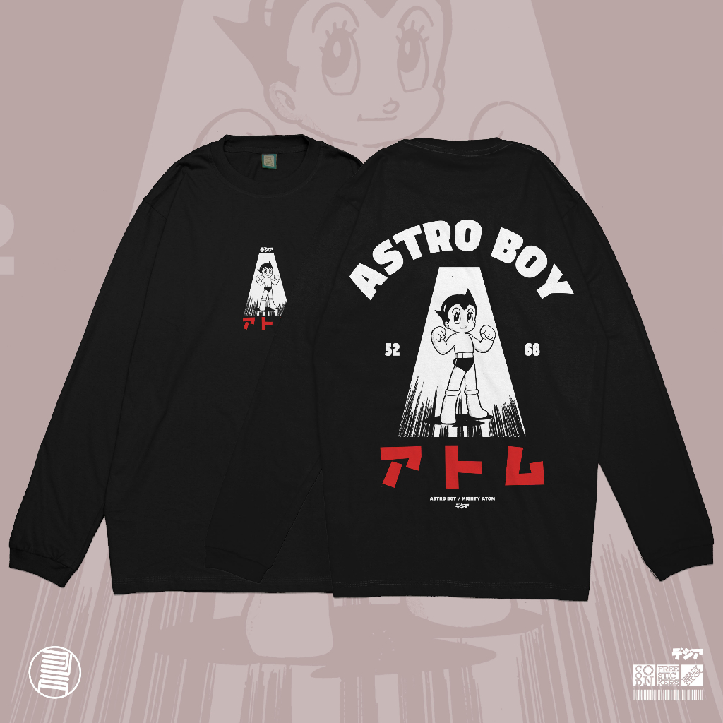 Jual Longsleeve Astro Boy Mighty Atom Anime Jadul Retro Manga Baju Wibu ...