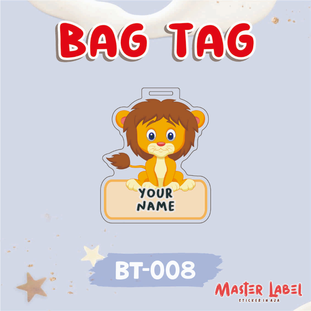 Jual PART 1 Bagtag tas anak gantungan tas lucu bagtag custom nama ...