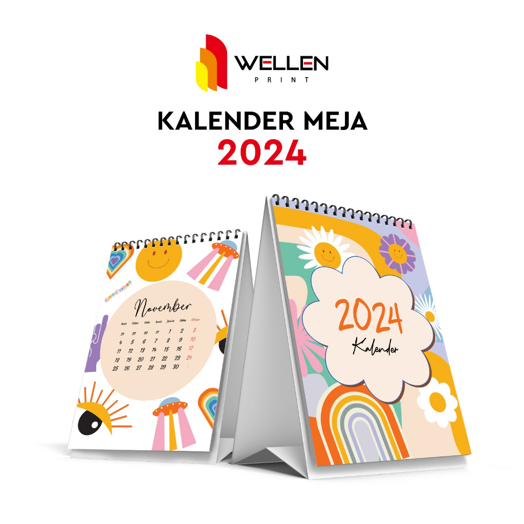 Jual WELLEN PRINT - Kalender Meja Ukuran A6 Estetik / print calendar ...