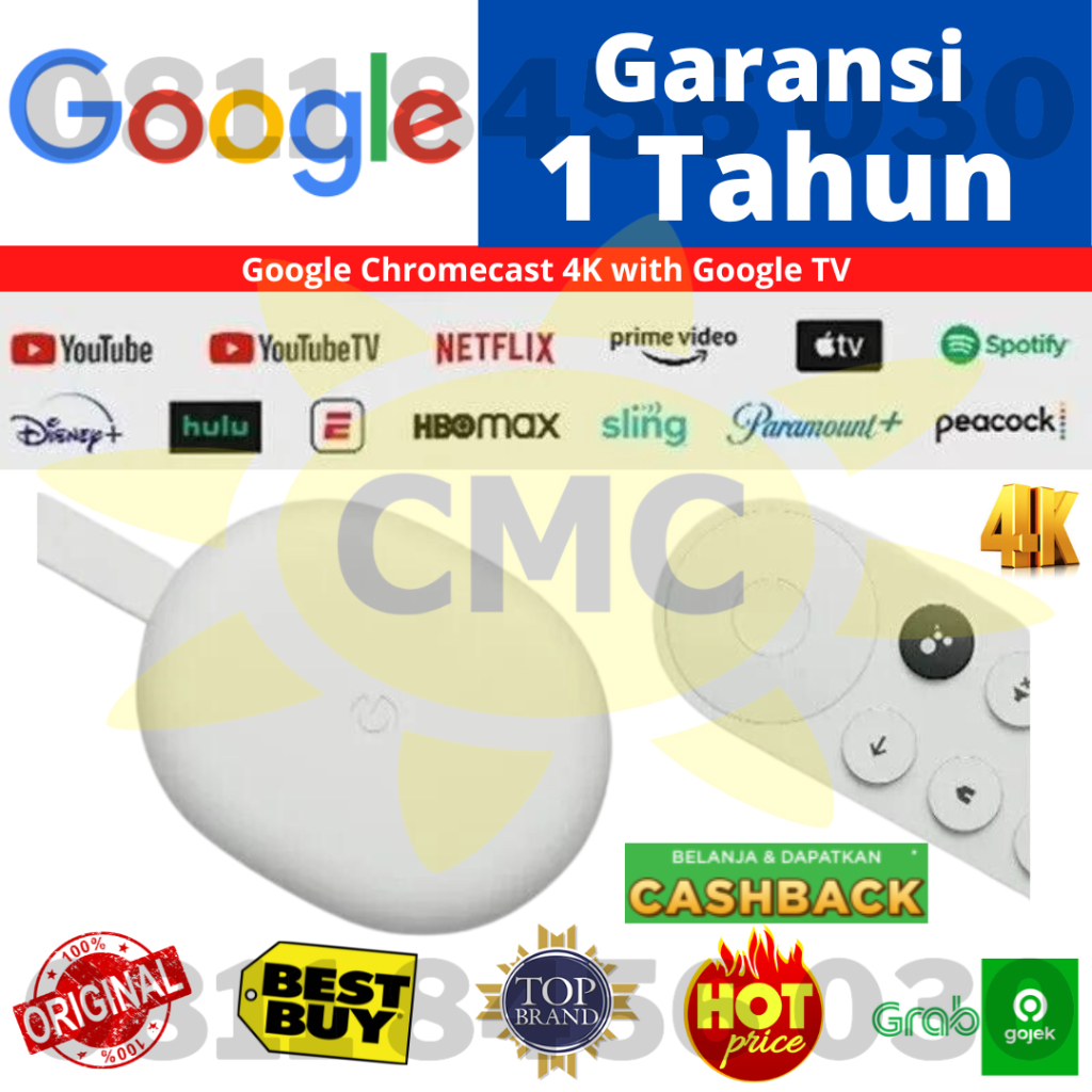 Jual Google Chromecast with Google TV Original BNIB | Shopee Indonesia
