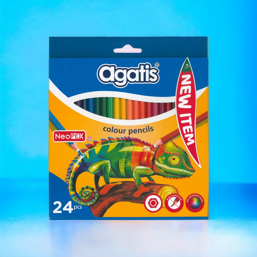 Jual Pensil Warna Panjang 24 Agatis Neopex | Shopee Indonesia
