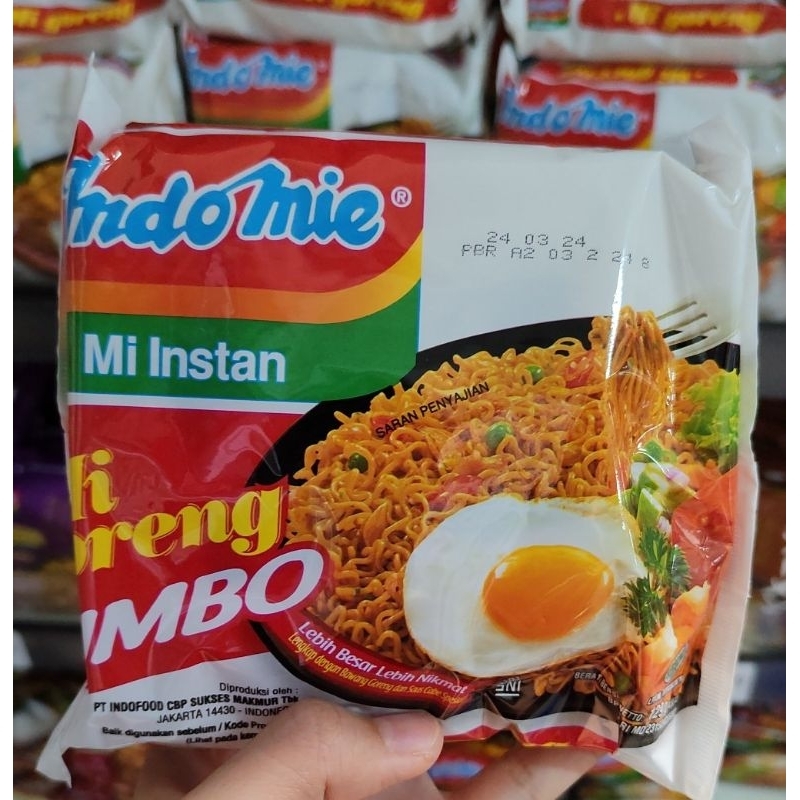 Jual 5 bungkus!! Indomie goreng jumbo/mie goreng jumbo/mi goreng jumbo ...
