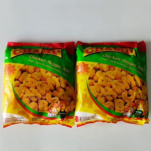 Jual Chicken Nugget ABC Champ Berat 500 gram Naget Ayam Bentuk Huruf ...