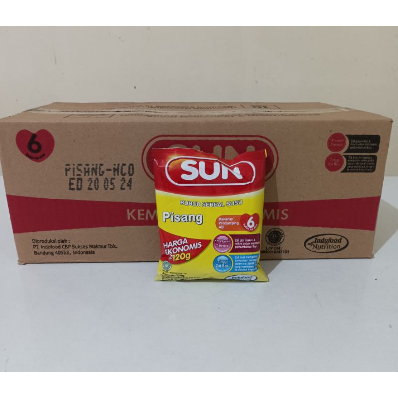 Jual bubur sun 120gr / 1 dus / 24 pcs | Shopee Indonesia