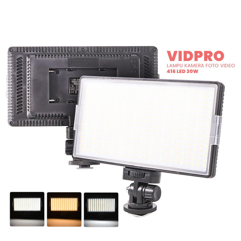 Jual VIDPRO Lampu Kamera Foto Video Light Kit 416 LED 30W Camera ...